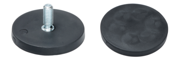 Rubber Bases with External Threading | MagnetPlastic.com